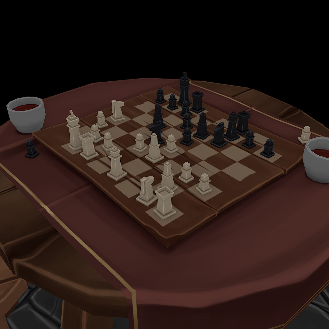 ArtStation - A chess scene