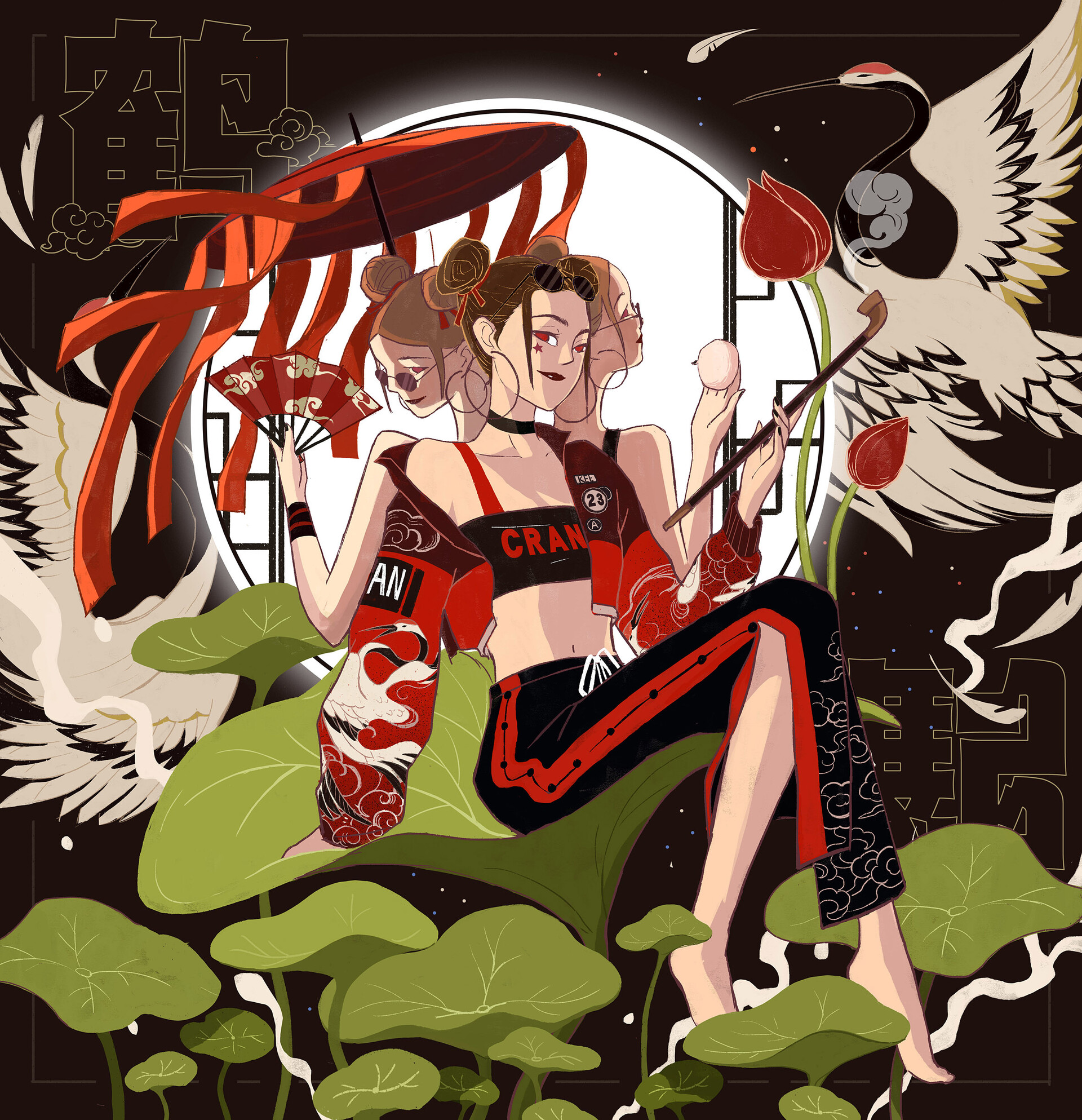 ArtStation - Crane and girl