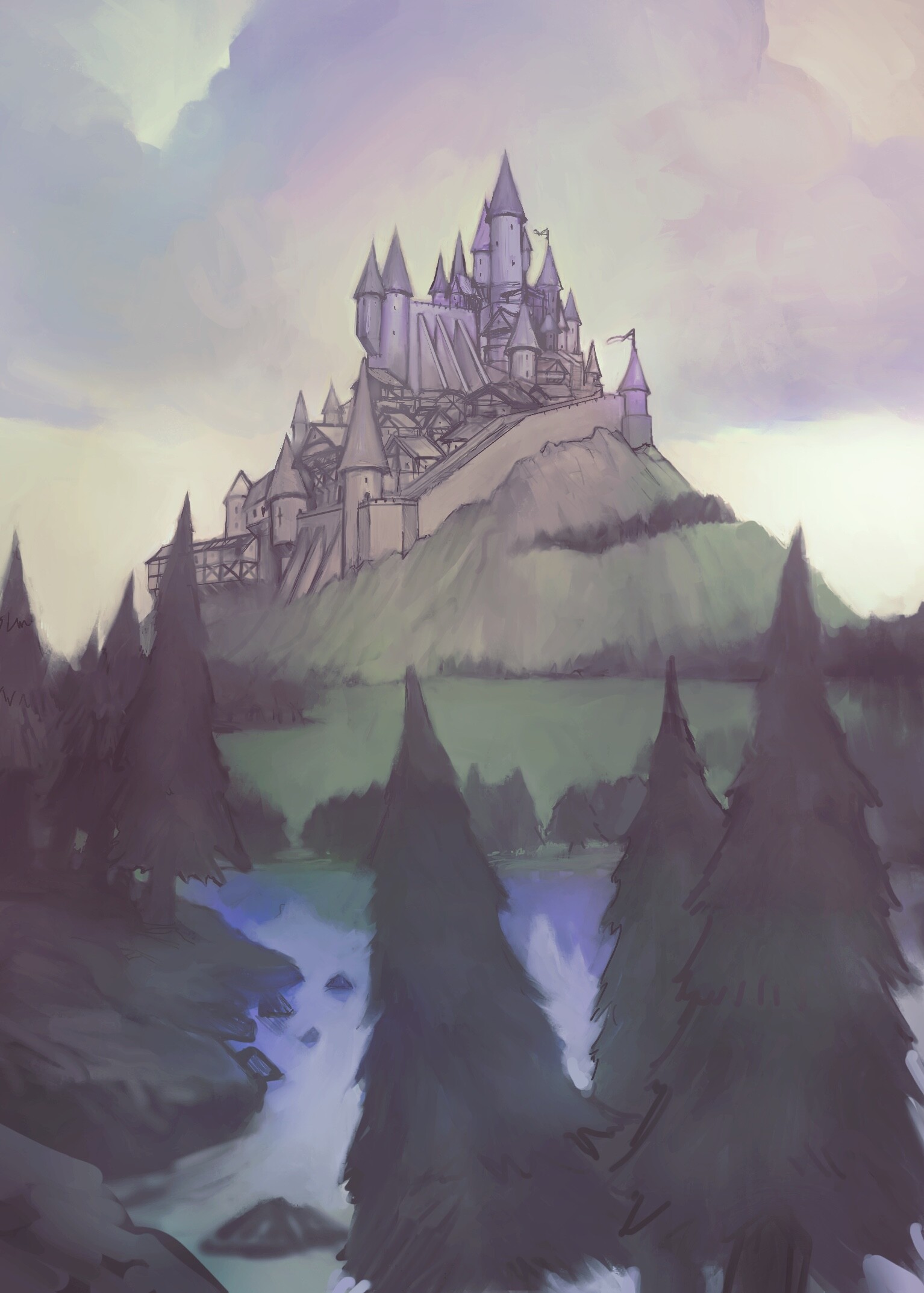 ArtStation - Castle Sketch