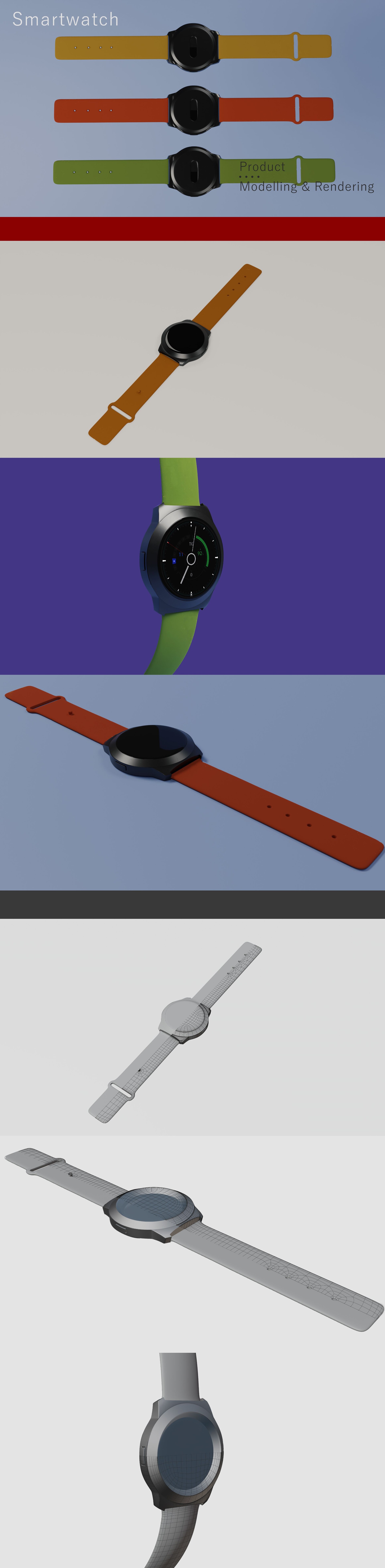 ArtStation - Smartwatch- Product Visualization (Practice work)