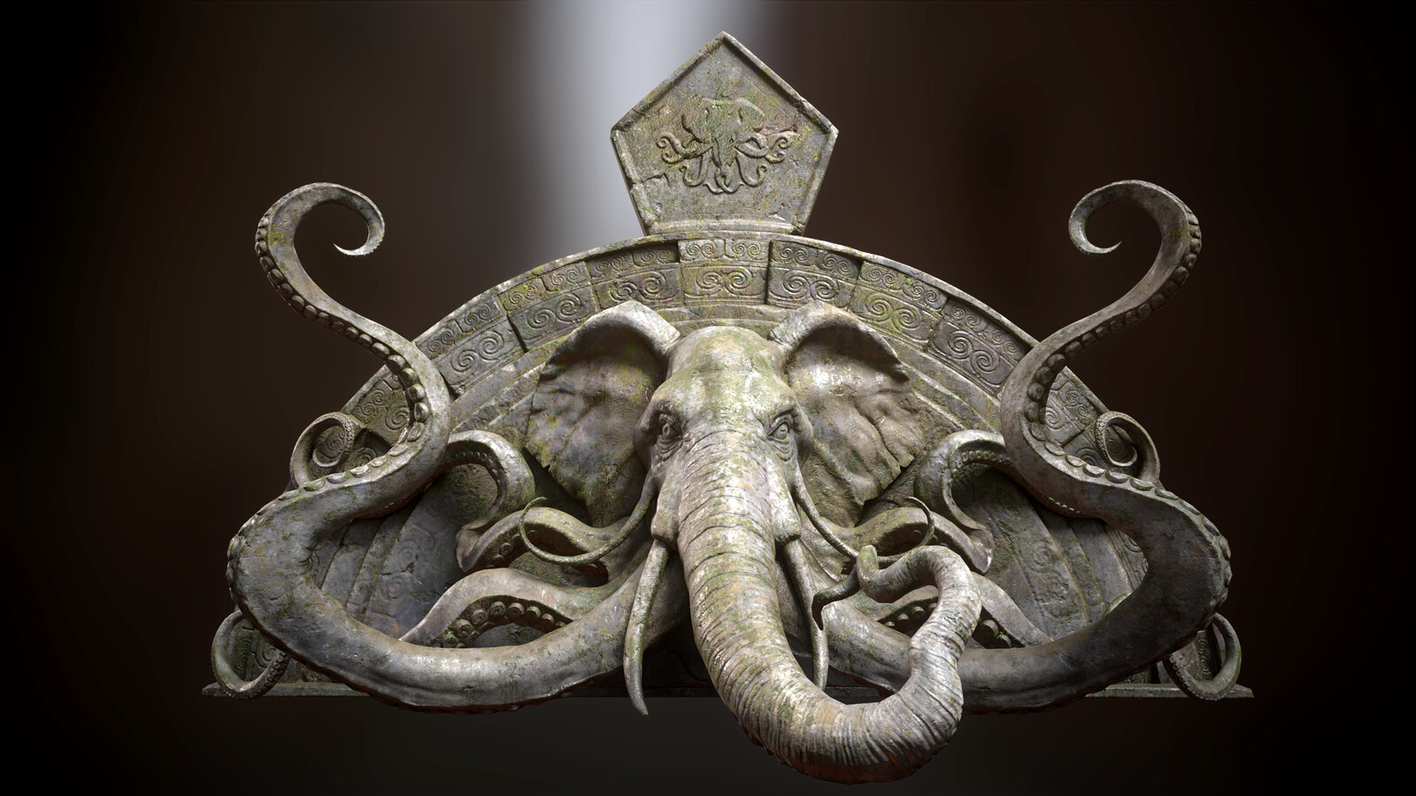 Sooan Shin - Octophant (octopus + elephant) sculpture