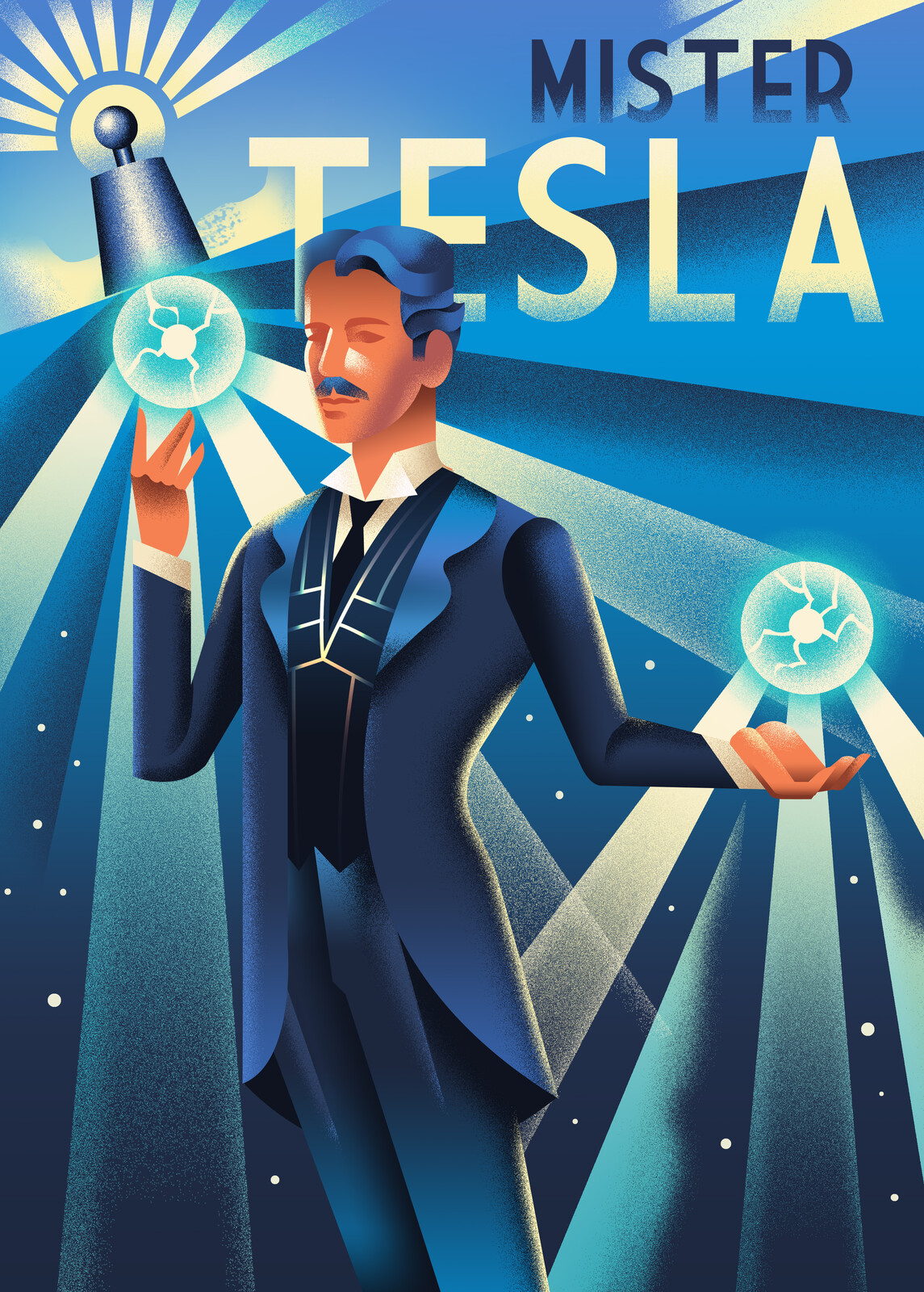 Jara Zambrano - Art Deco Inventors: Miss Curie & Mister Tesla