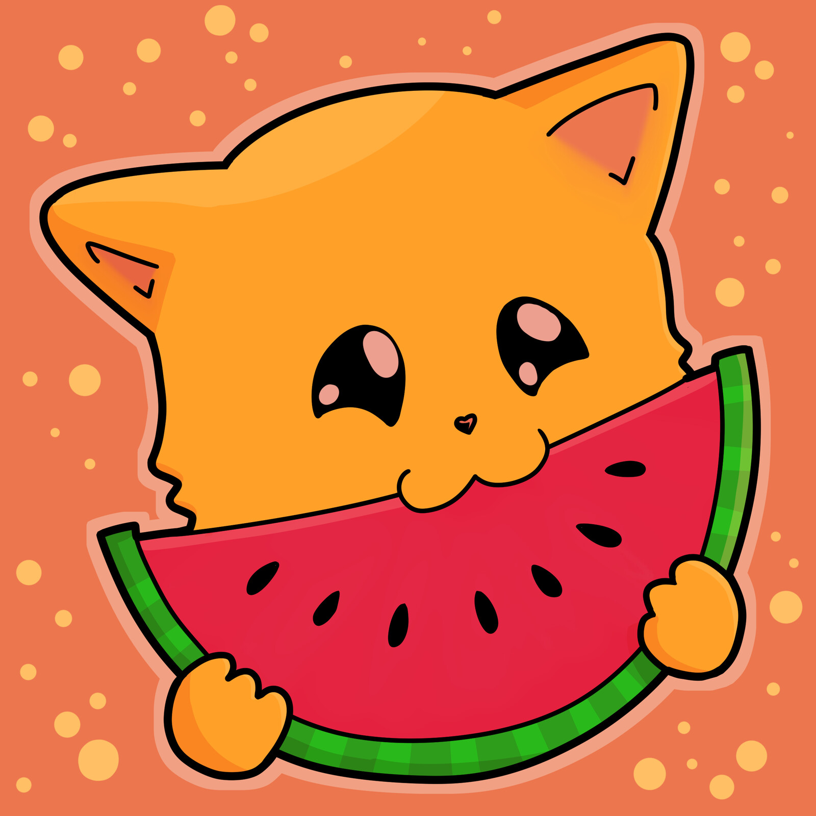 Alex Wray - Watermelon Cat