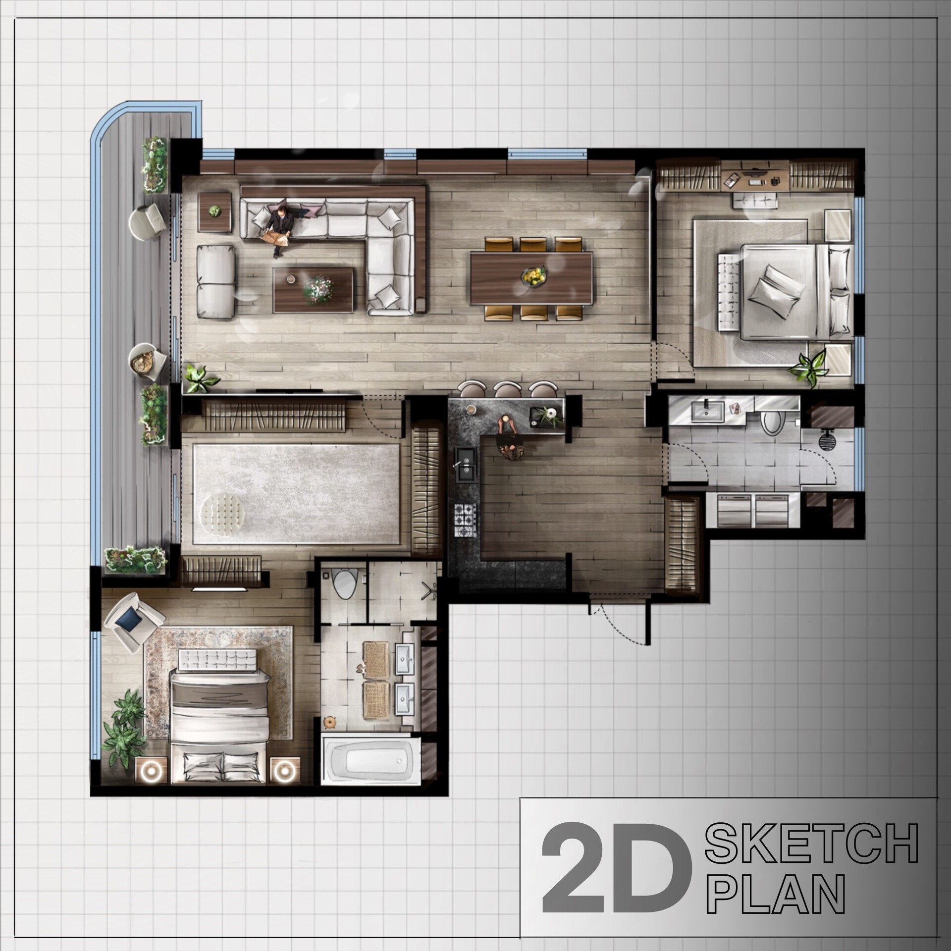 ArtStation - 2D SKETCH PLAN