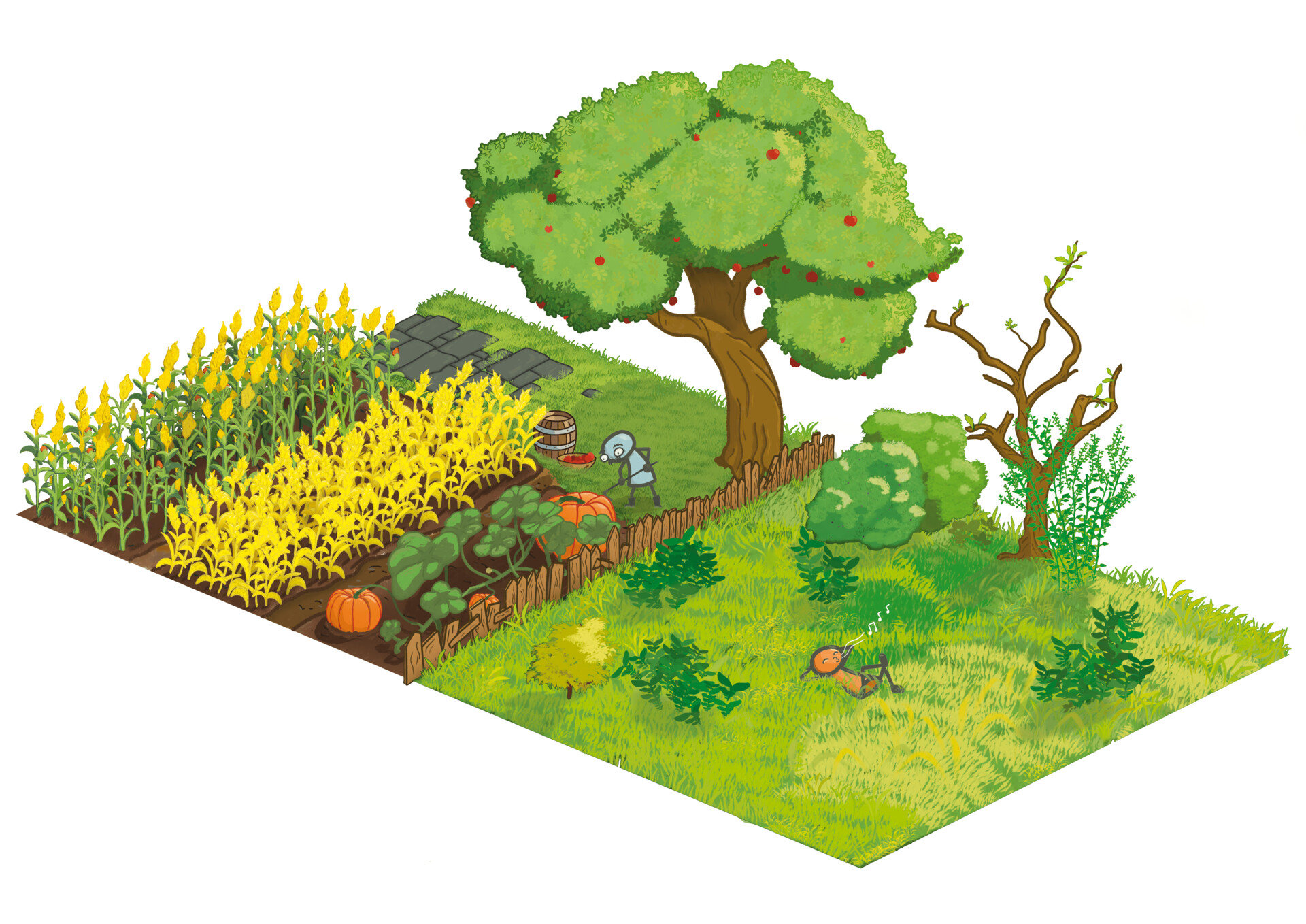 ArtStation - A cicada and an ant