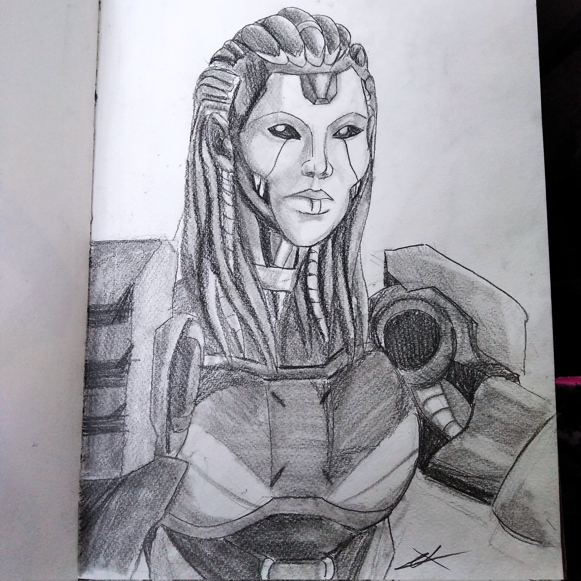 ArtStation - Ash sketch (Apex legends)