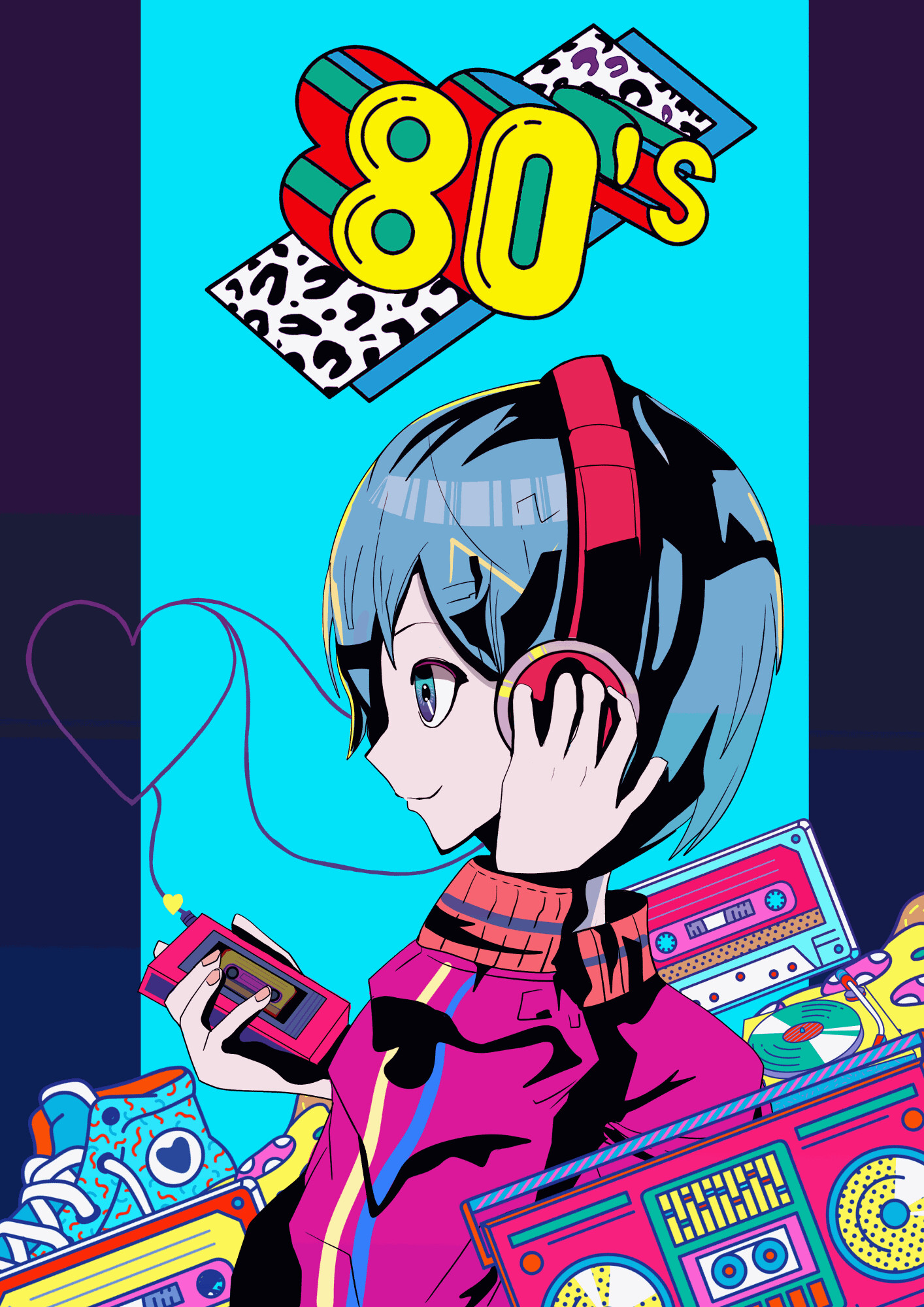 ArtStation - 80's girl