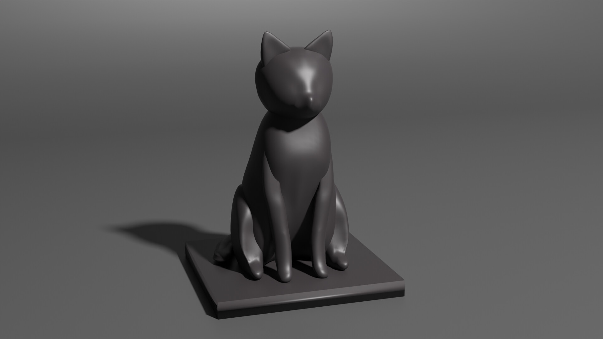 ArtStation - 3D Cat Statue Asset
