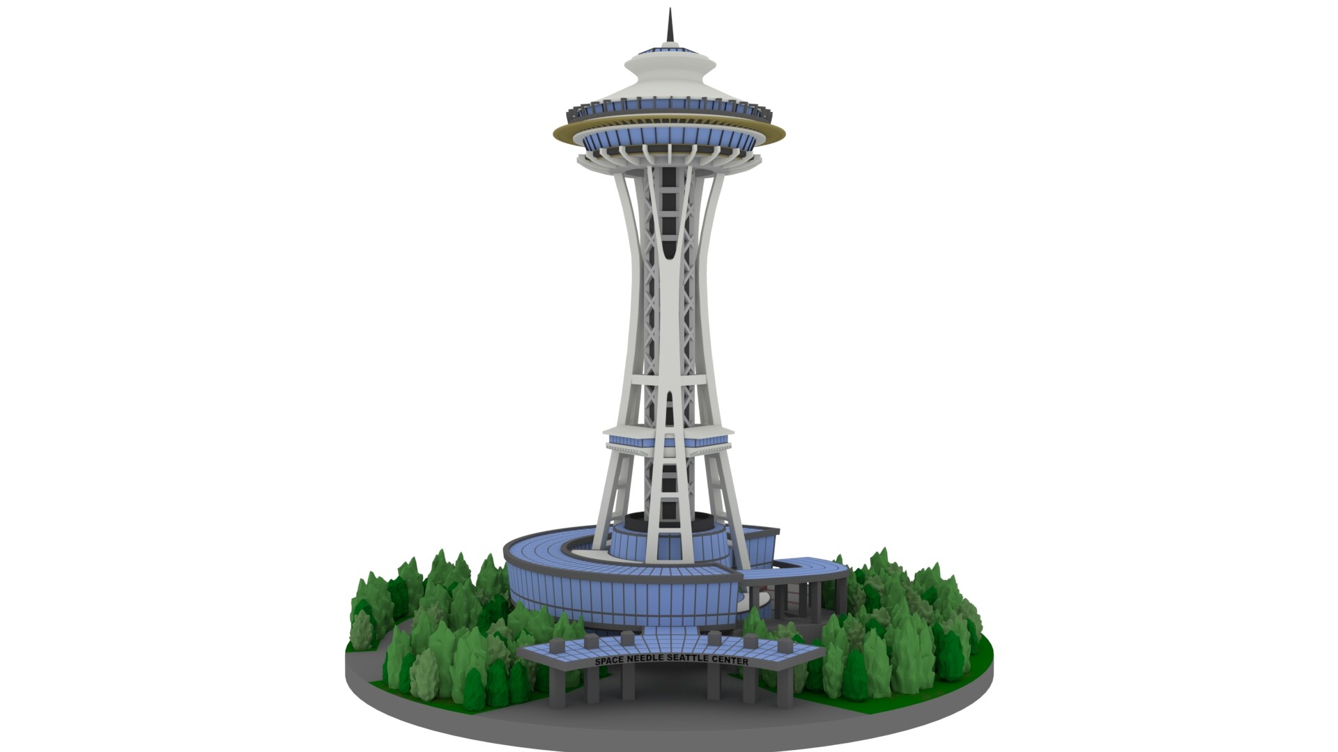 ArtStation - Space Needle - 3D Printable
