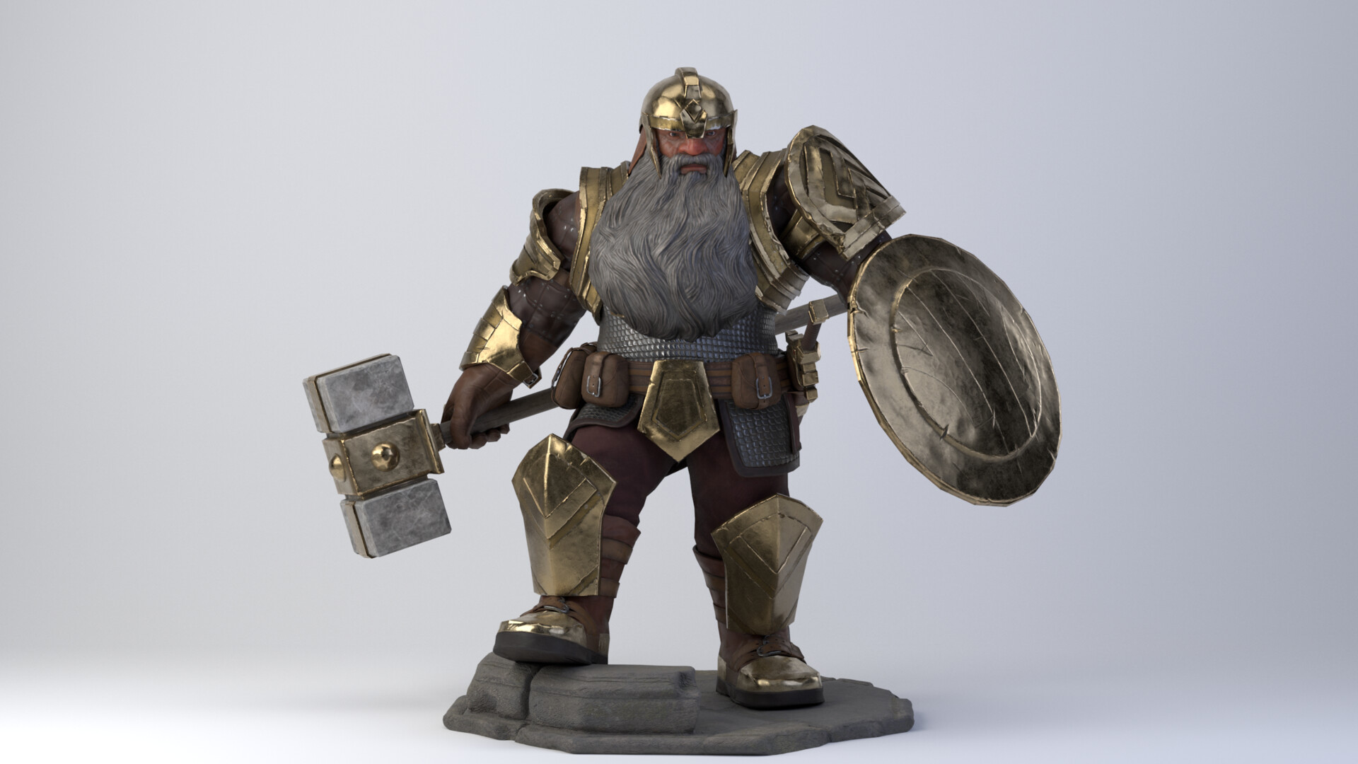 ArtStation - Dwarf Paladin