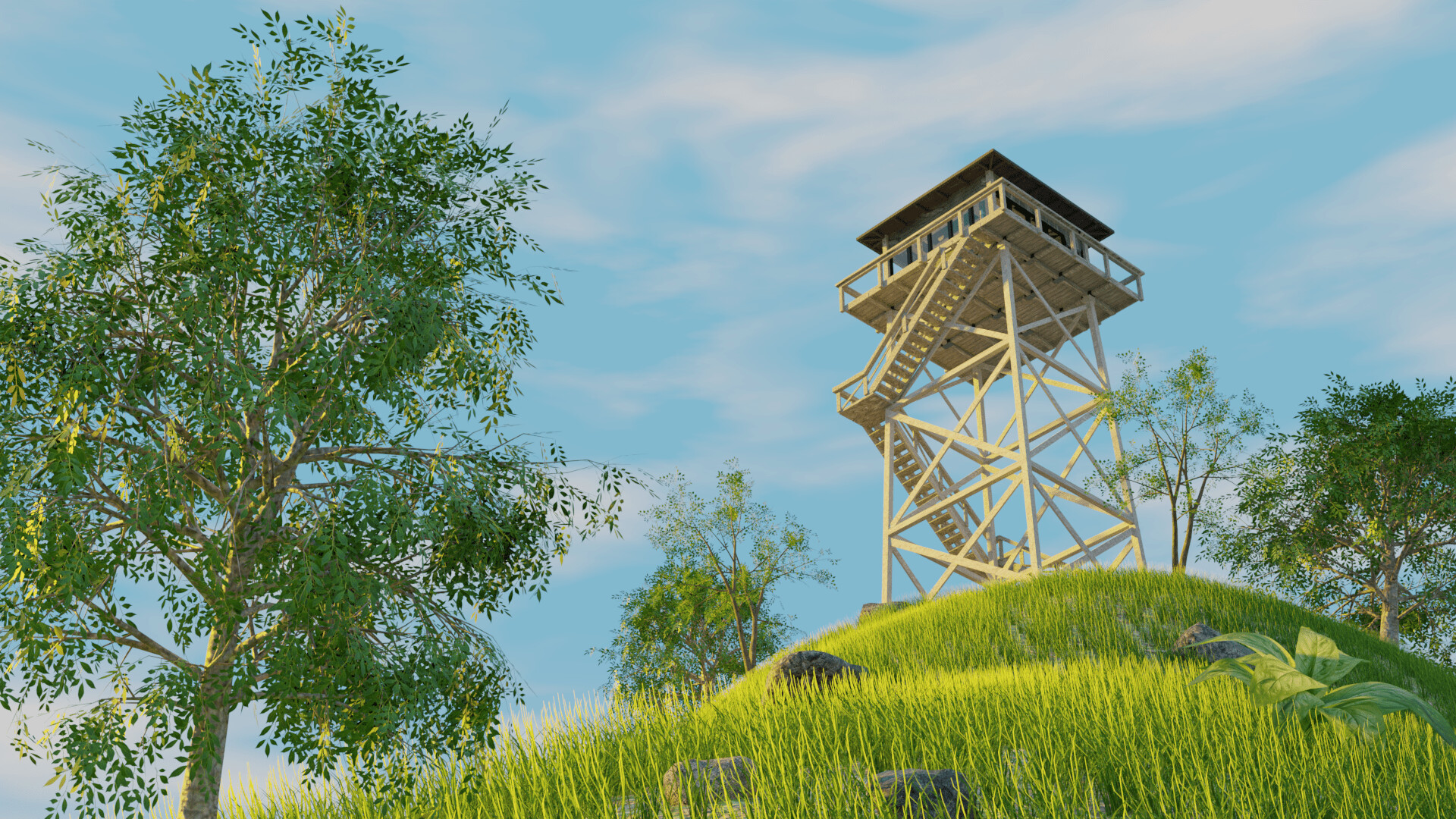 ArtStation - Watchtower - Firewatch