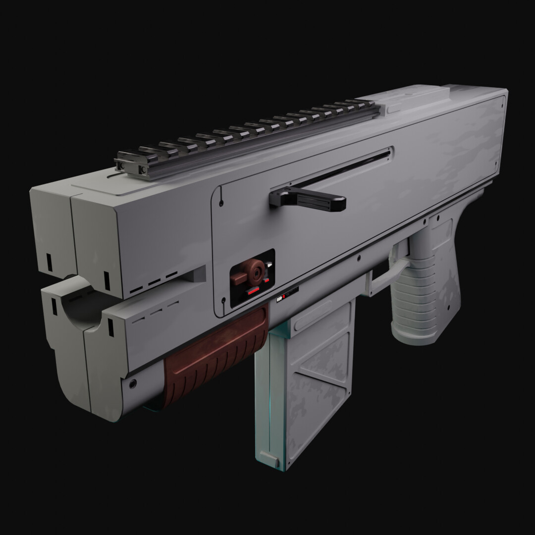 ArtStation - White Spade Defense DPP-8 Submachine gun