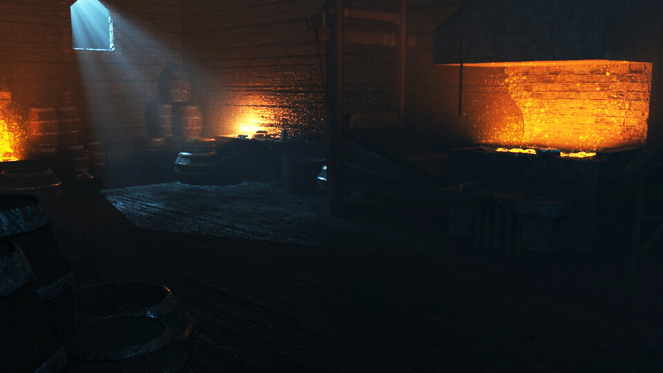ArtStation - Late night forge