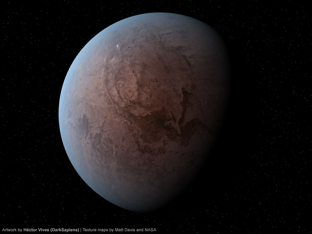 Héctor Vives - Old exoplanet renders