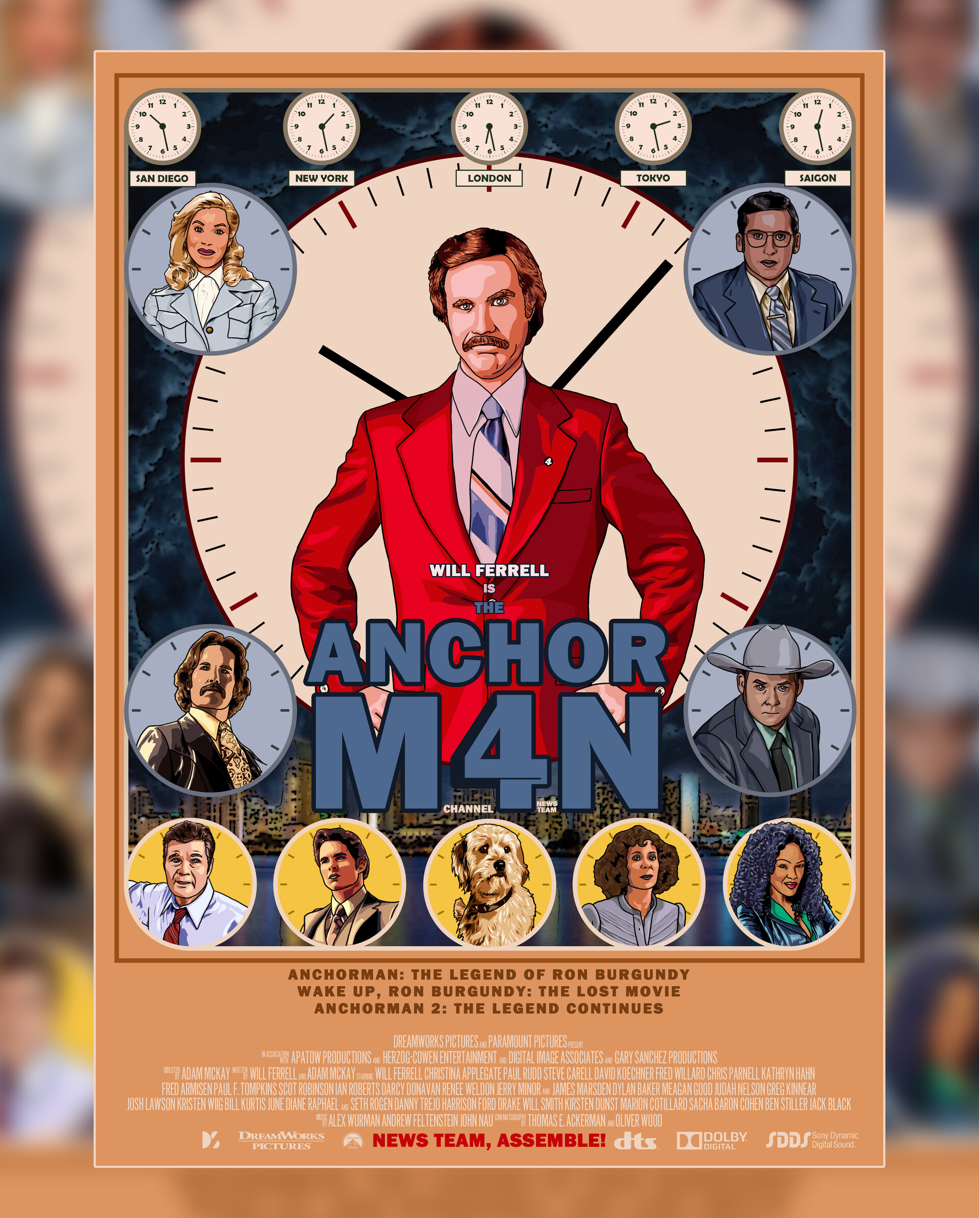 ArtStation - Fan Art Poster Anchorman By MaxthorDS