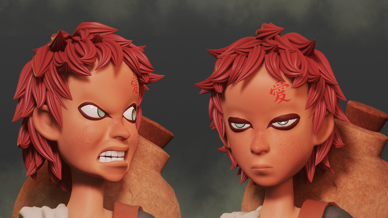 ArtStation - Gaara - Naruto