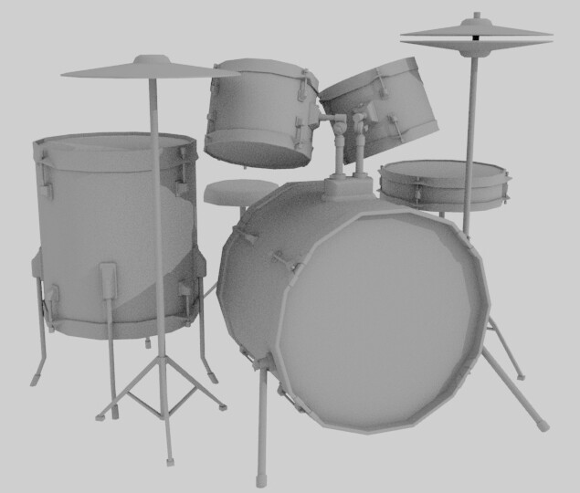 Justin Wagner - Game Prop - Drum Set