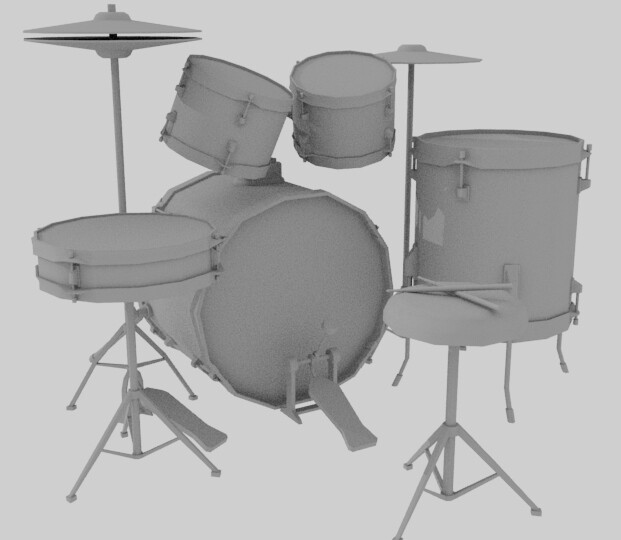 Justin Wagner - Game Prop - Drum Set