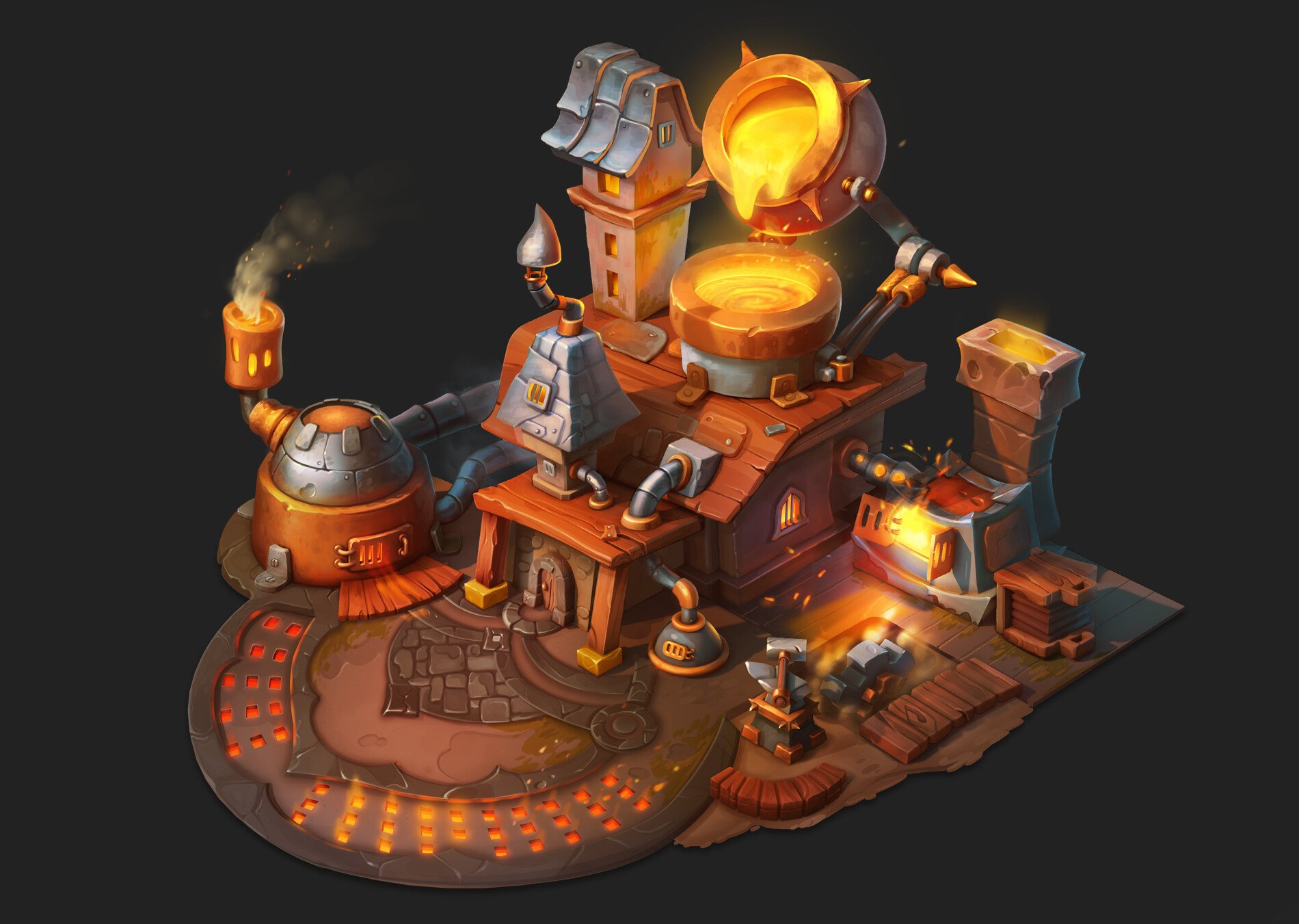 ArtStation - Dwarven workshop