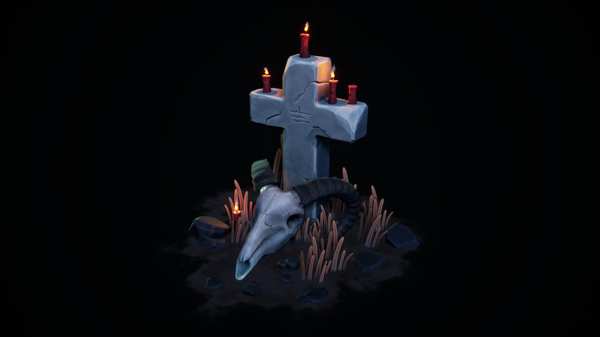 Evann Levy - Stylized Gravestone