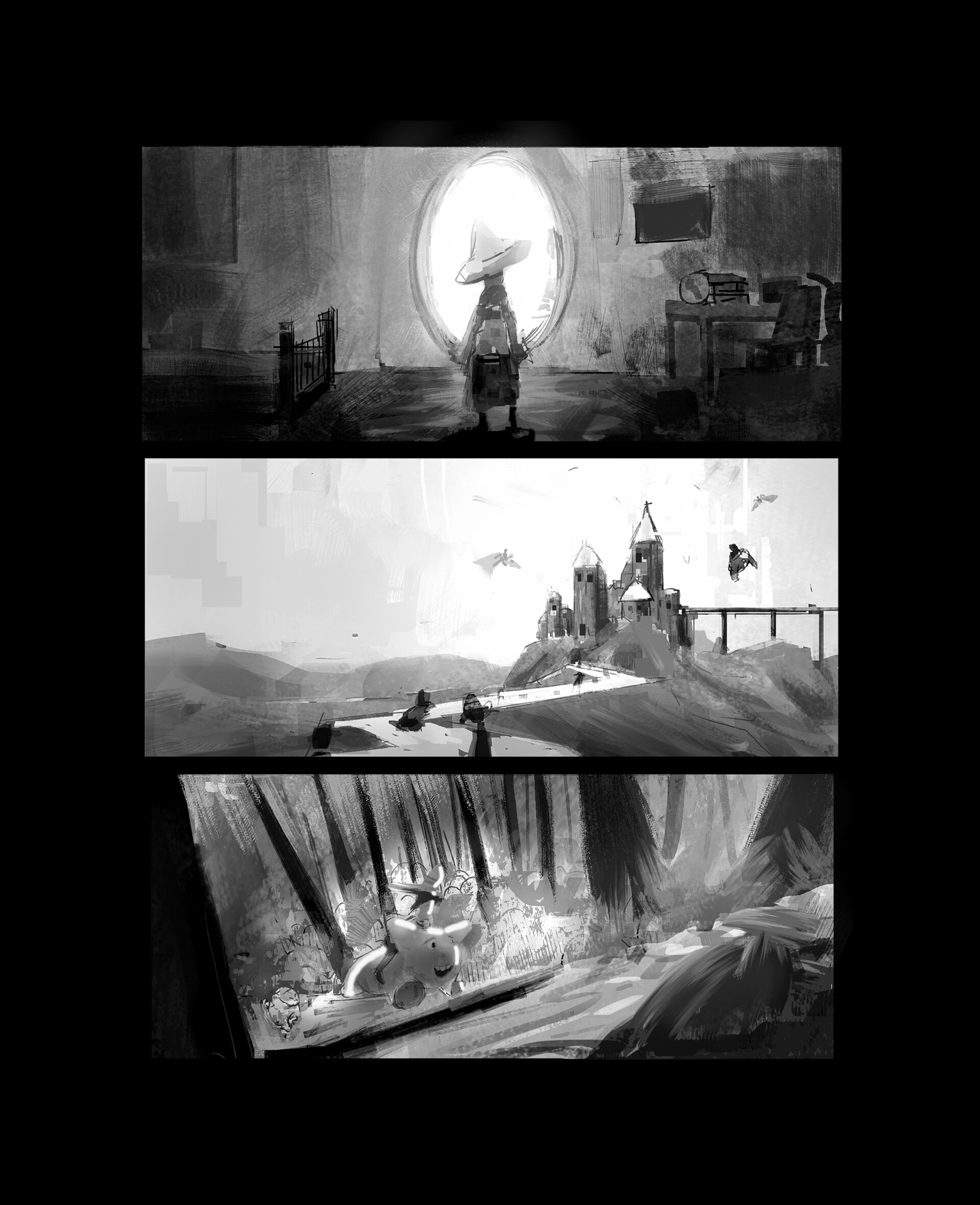 ArtStation - Composition Sketches