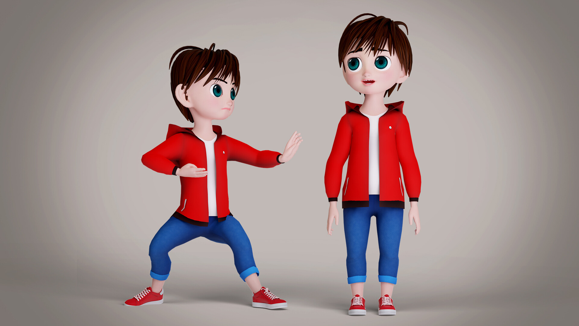 ArtStation - Boy jacket Rigged with Unity package