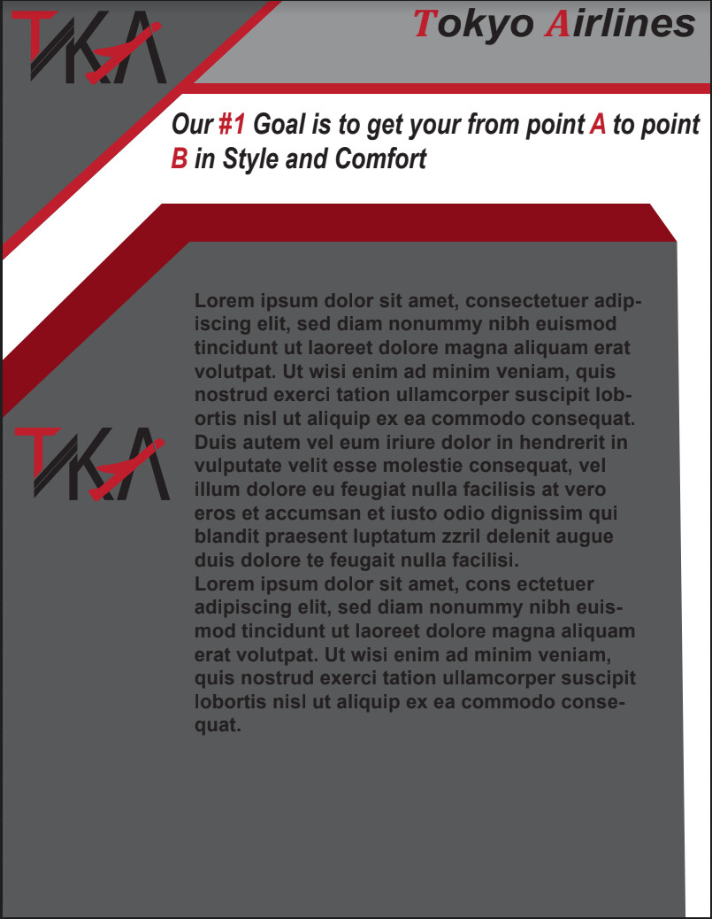 ArtStation - Tokyo Airlines Document Example