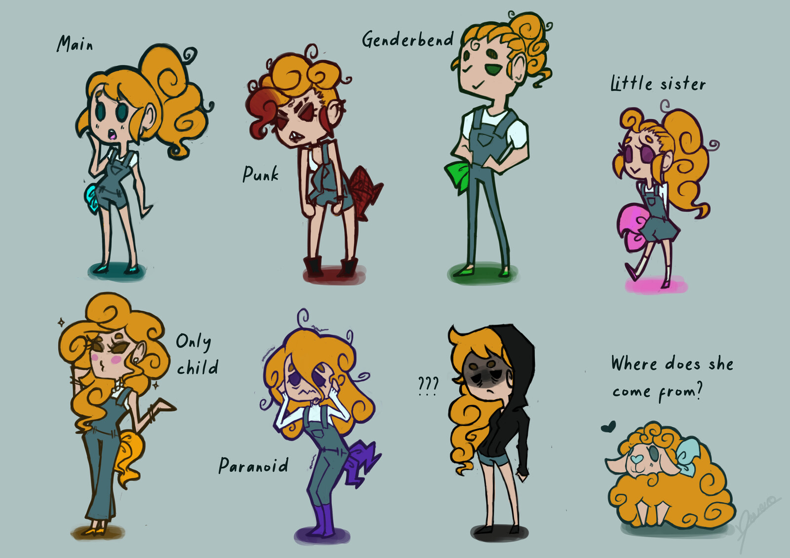 Océane Navarro - Multiverse RPG - Character concept art