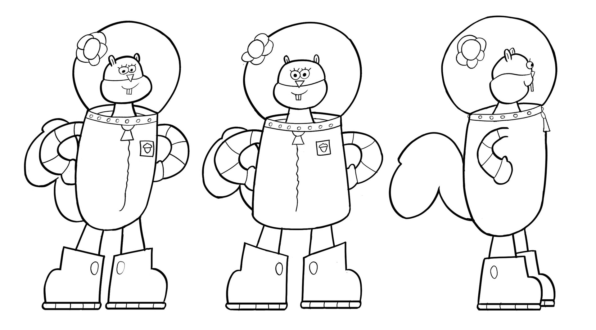 sandy the squirrel coloring pages