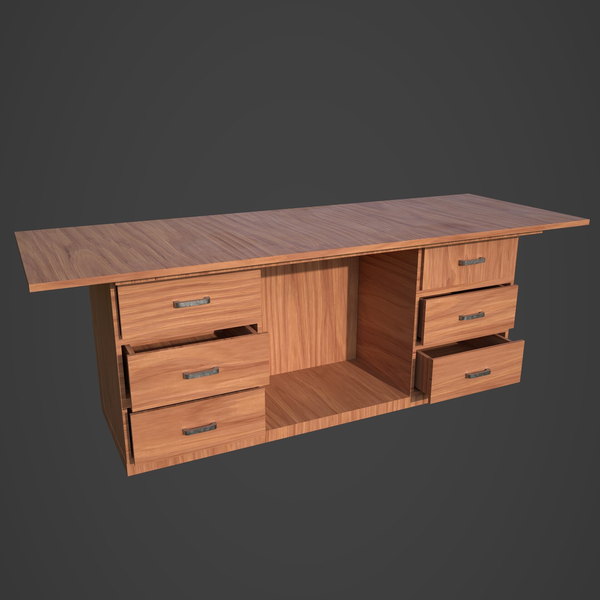 ArtStation - Wooden Desk