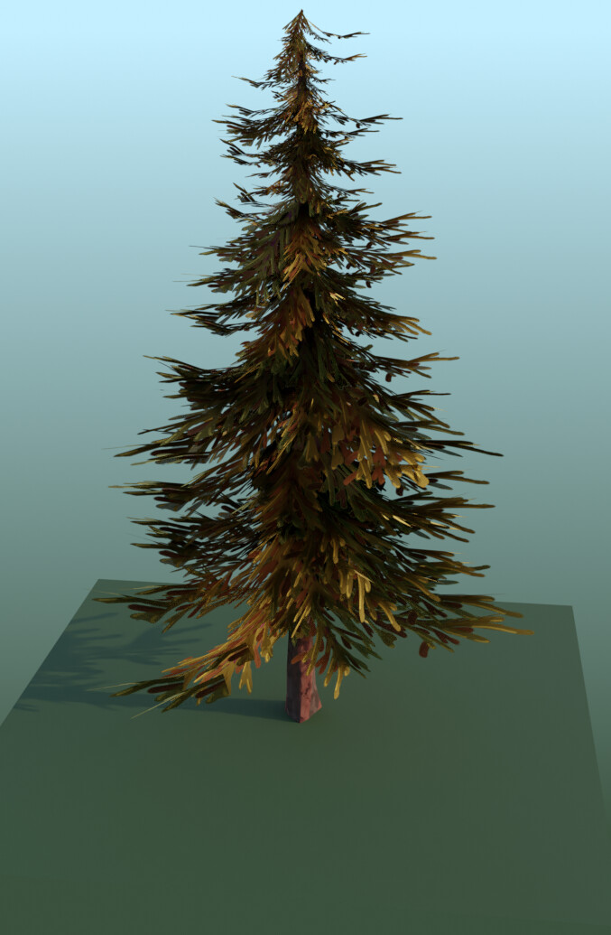 Beskit - Low Poly Pine tree/ game asset