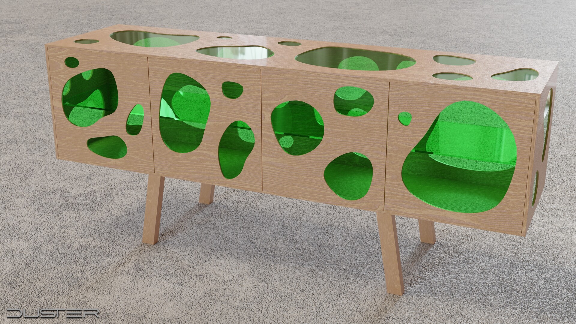 Duster - Aquario cabinet - Blender 3D model