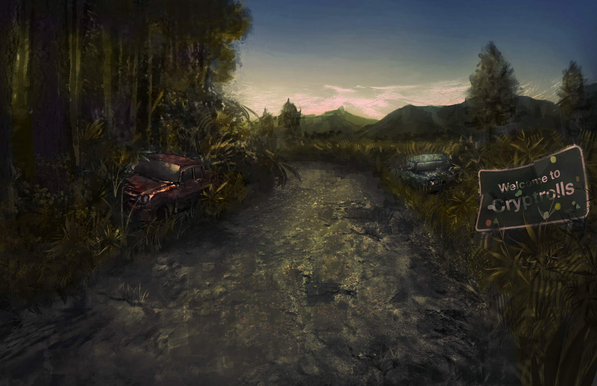 ArtStation - Abandoned Road Concept Art