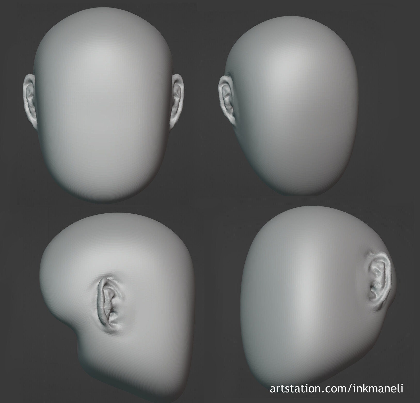 ArtStation - Ear Sculpt Practice