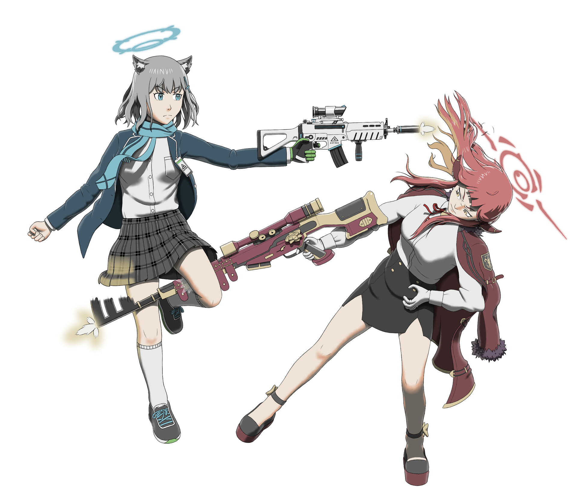 ArtStation - Shiroko vs Aru