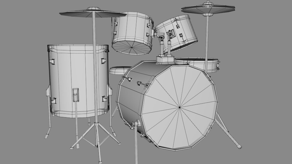 Justin Wagner - Game Prop - Drum Set