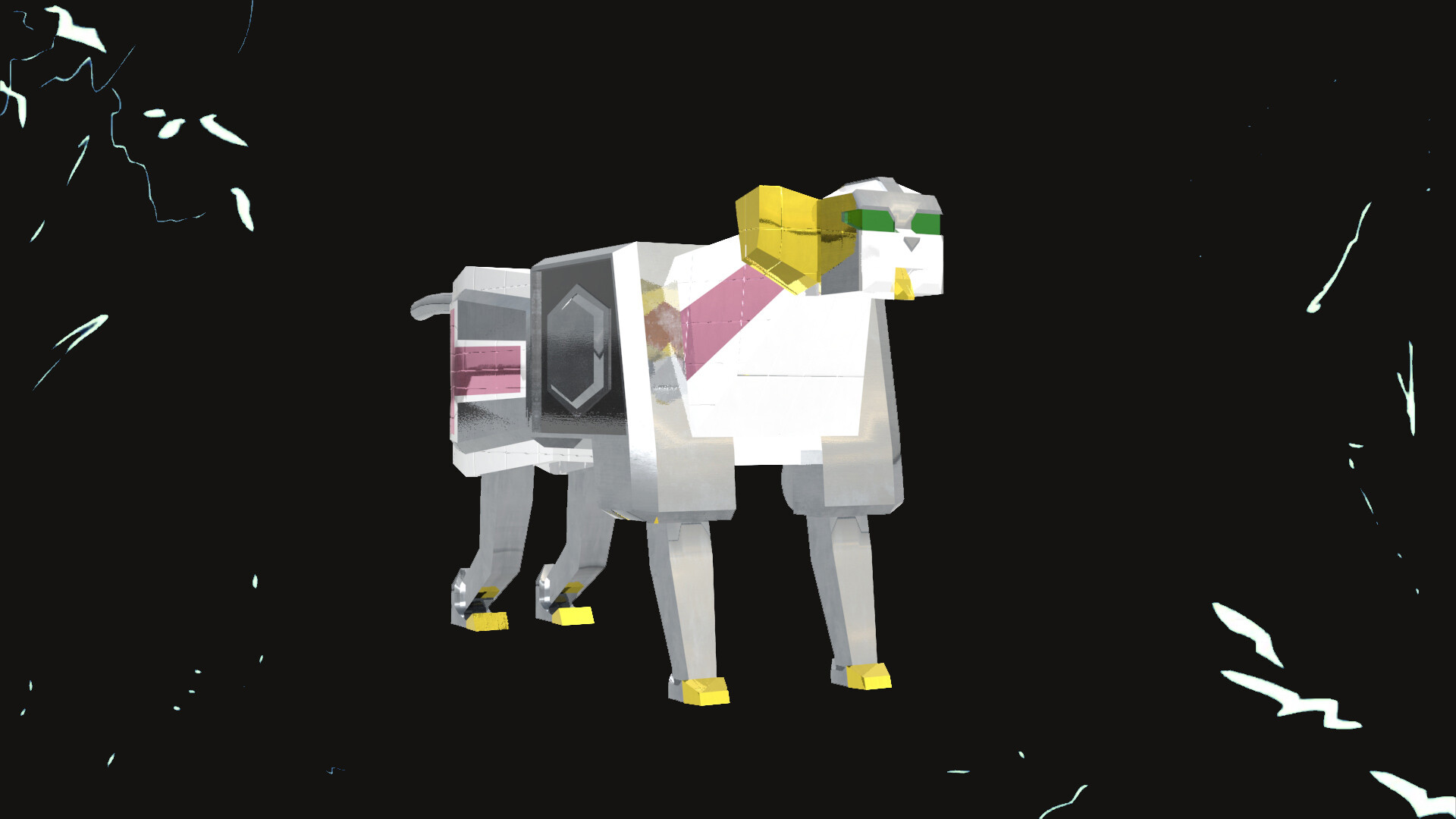 ArtStation - Wildcat Galactazord / Silver Starbeast Gingat