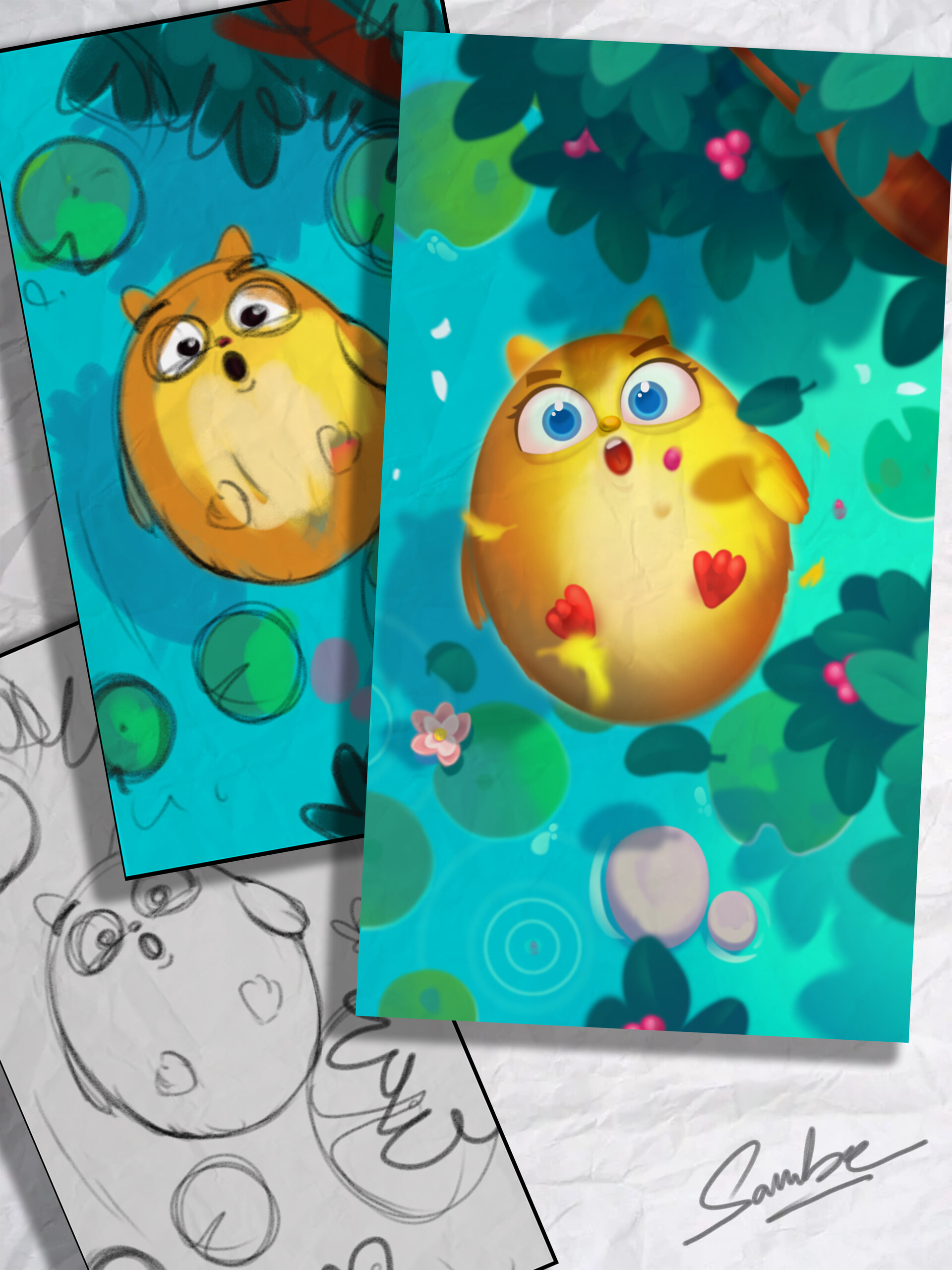 ArtStation - Falling Bird