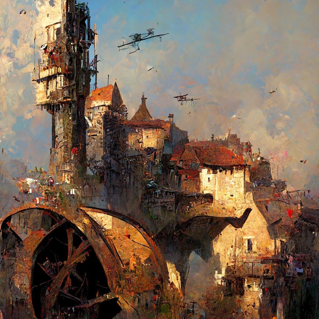 ArtStation - Medieval city - 1 - France / Benoit FERRIERE (Mirof)