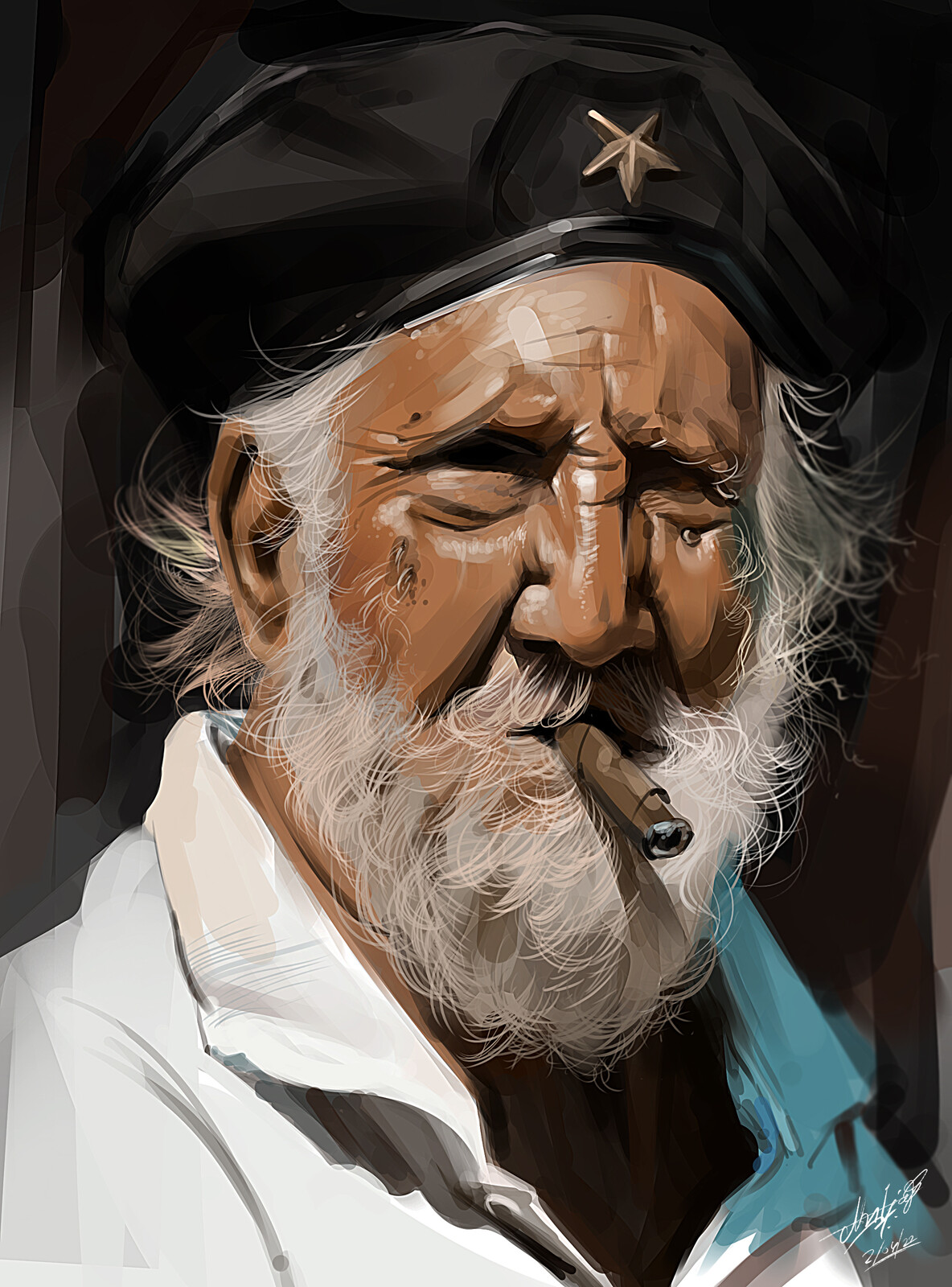 Mritunjay Varun - Round brush painting challenge