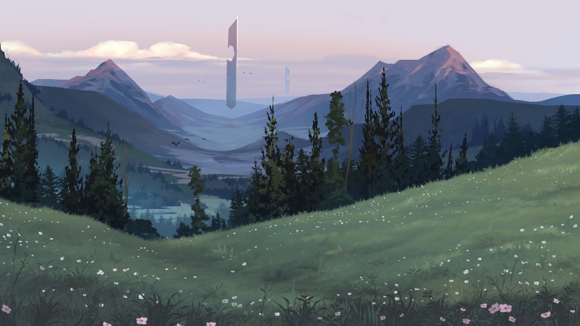 ArtStation - Fantasy Mountains