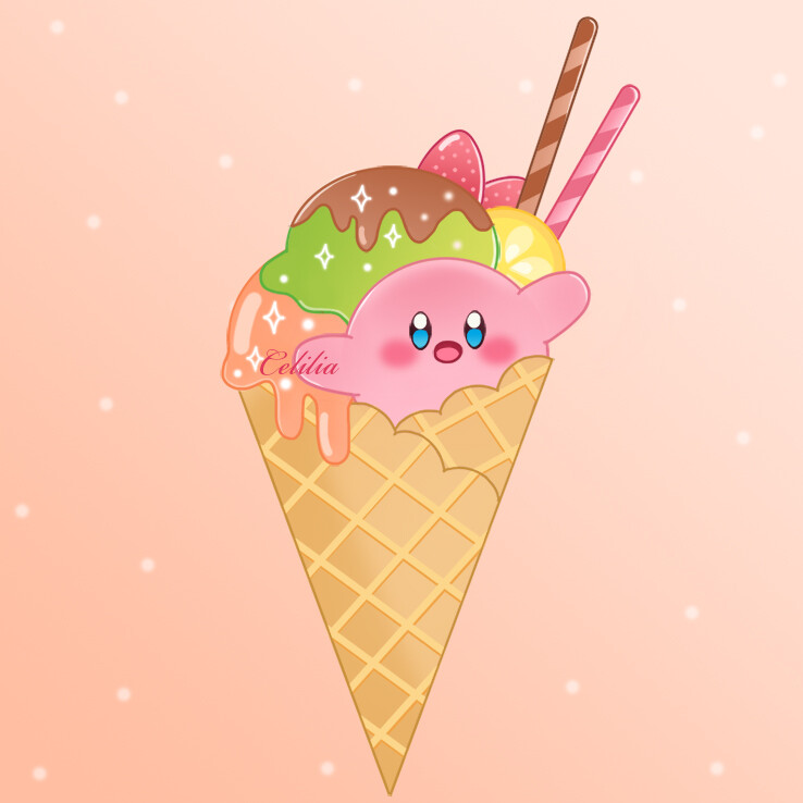 how to draw ice kirby