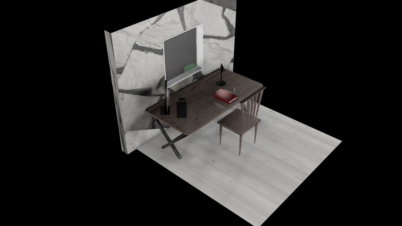 ArtStation - study desk