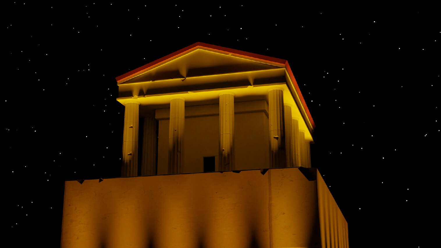 ArtStation - Ancient temple in the night