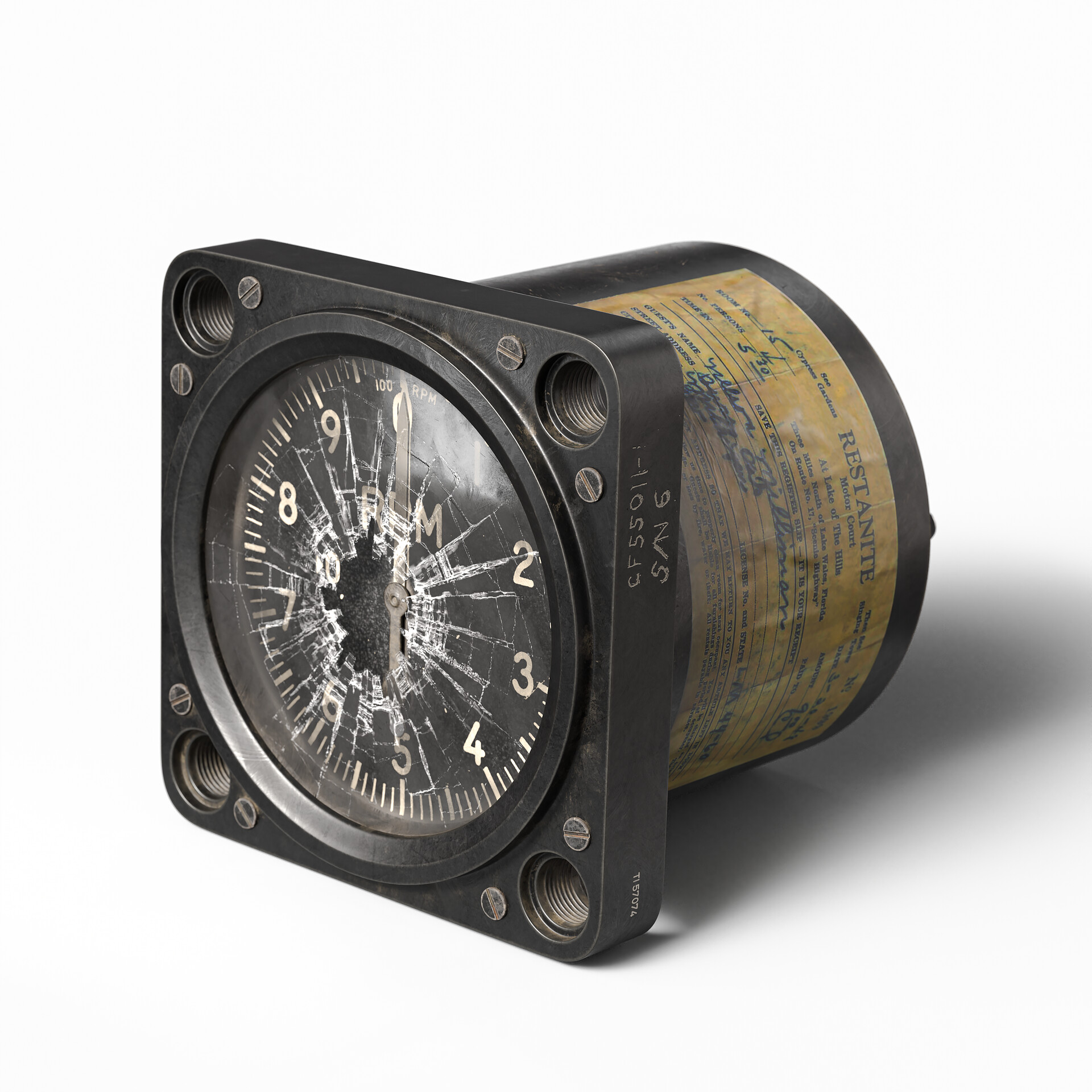 ArtStation - Vintage US Navy Tachometer 8DJ13-ABK23 Indicator Military ...
