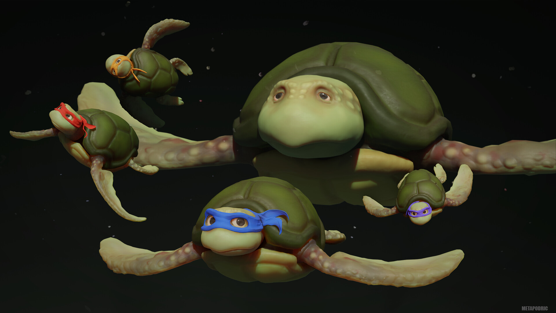 ArtStation - Turtles Wallpaper