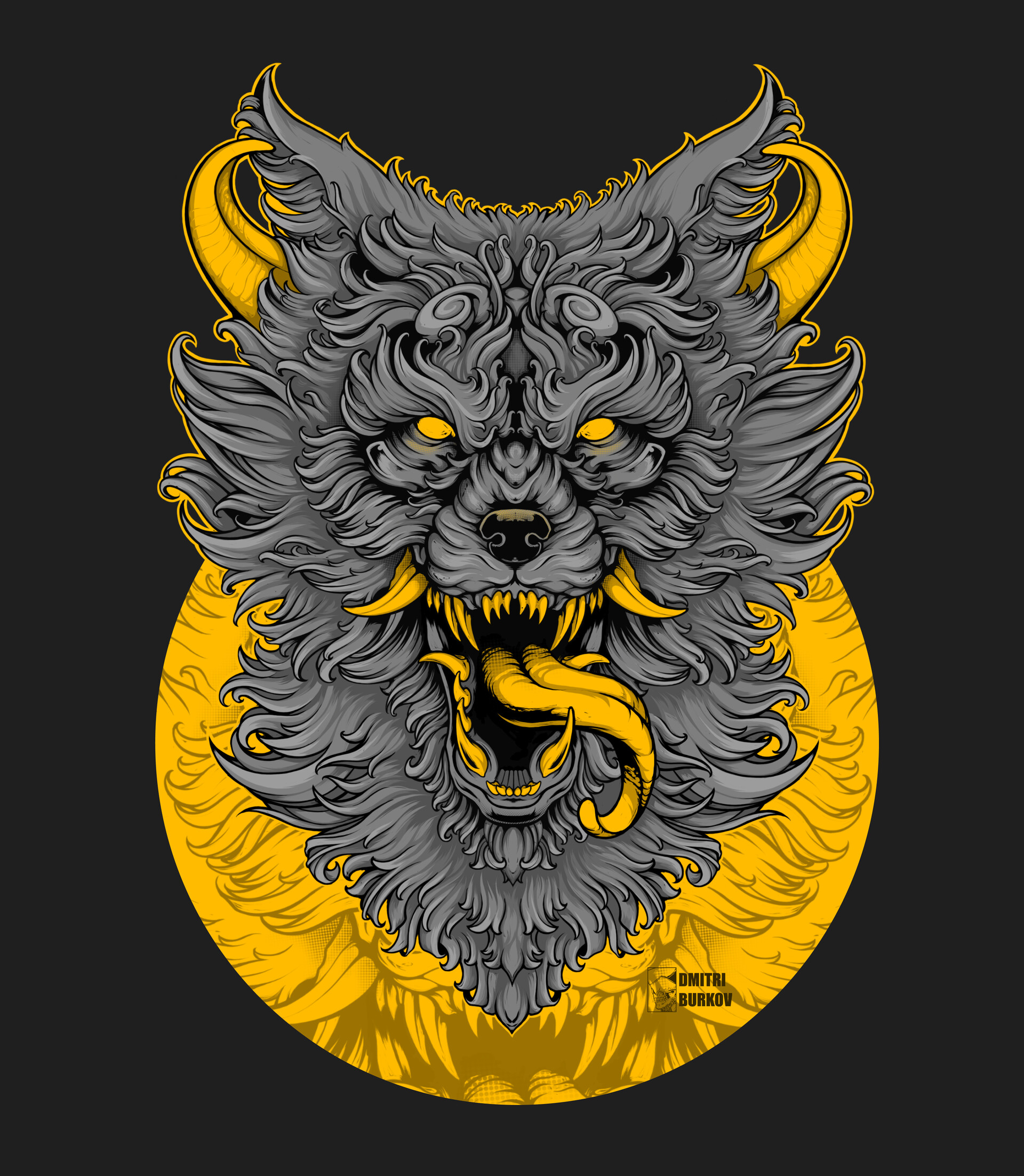 ArtStation - Demon Wolf