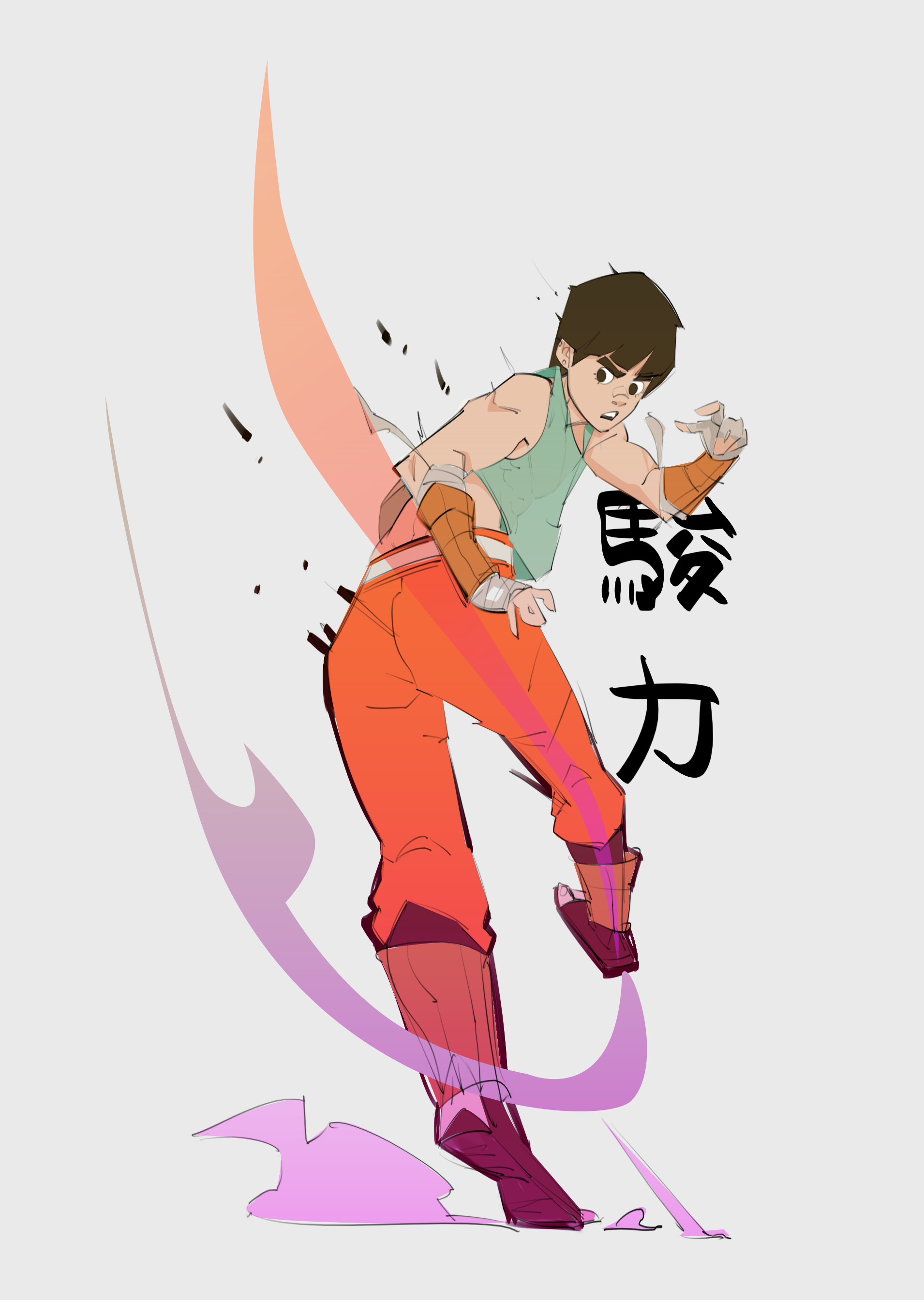 ArtStation - Rock Lee OC 2