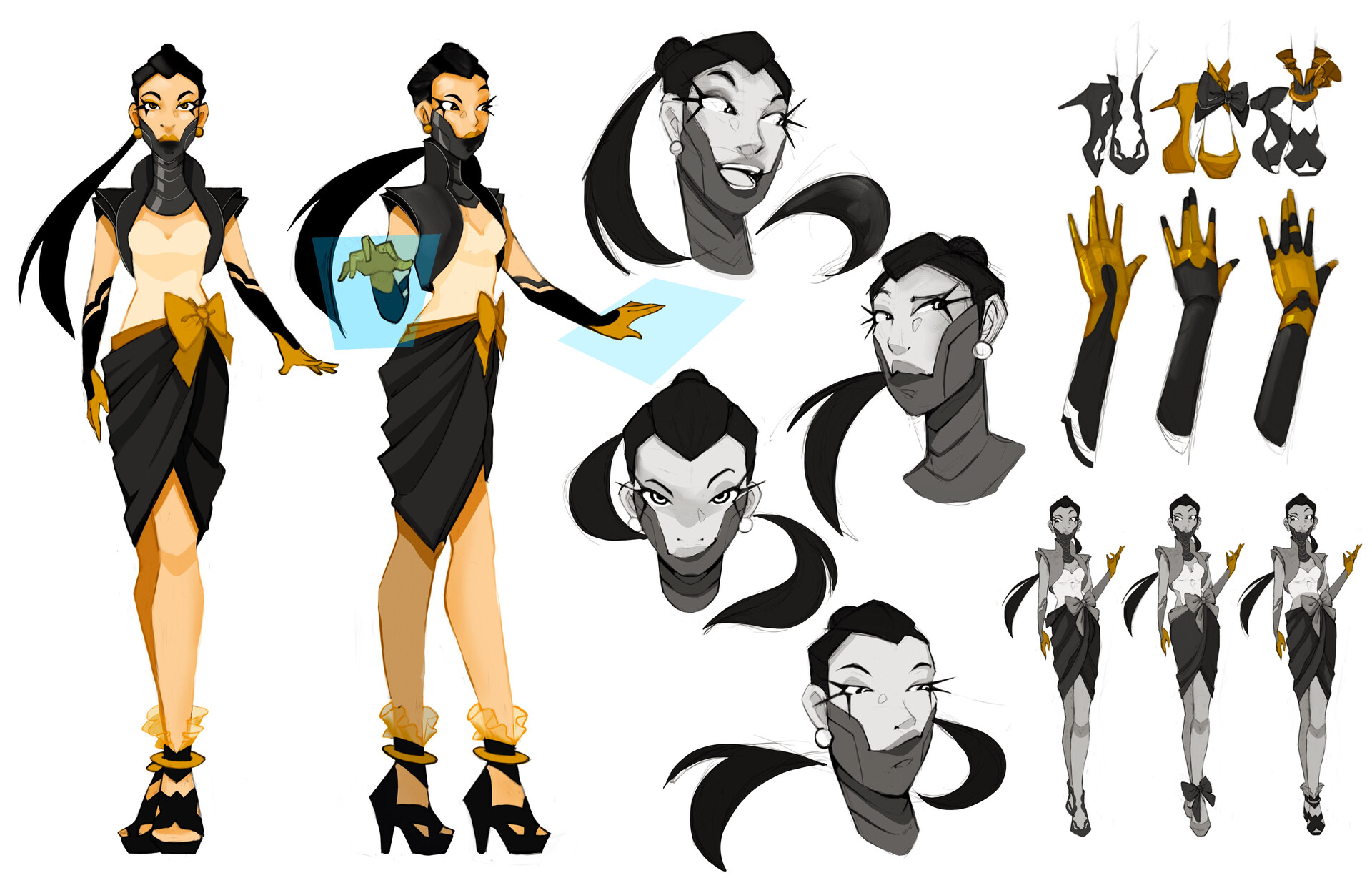 ArtStation - Commerce Elite | Character Sheet