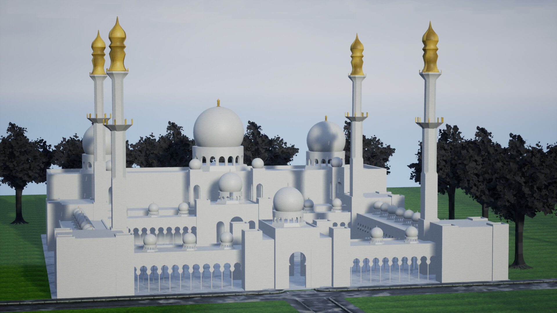 ArtStation - 3d model mosque